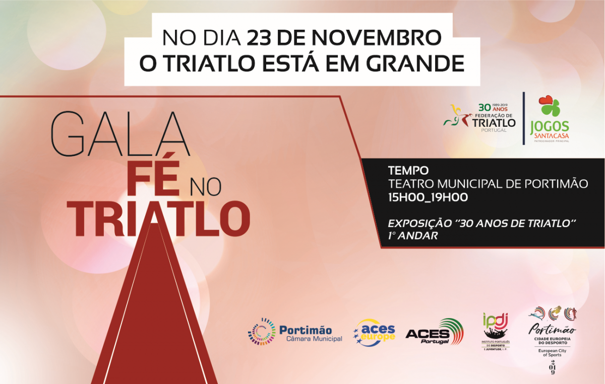 Gala Fé no Triatlo realiza-se no dia 23 de novembro 2019 - Federação de ...
